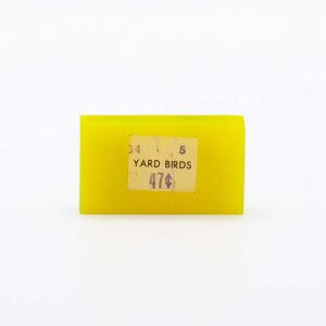 Yard Birds Yellow Eraser