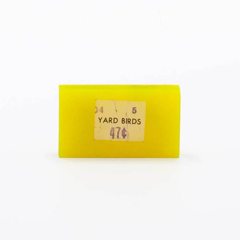 Yard Birds Yellow Eraser
